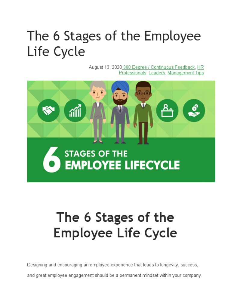6 Stages of the Employee Life Cycle | PDF | Employee Retention ...