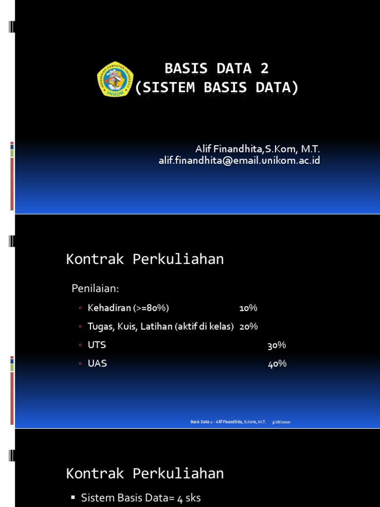 1 - Sistem Basis Data - Pendahuluan | PDF
