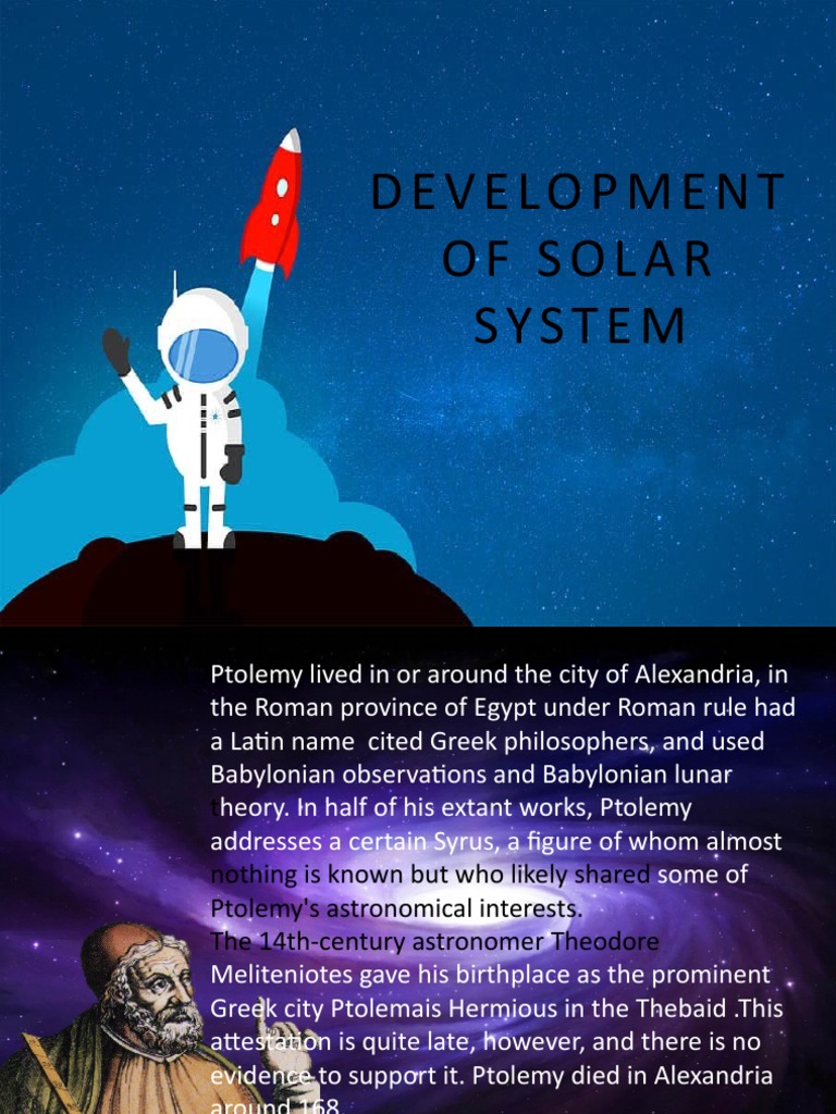 Development of Solar System | PDF | Astronomy | Physical Sciences
