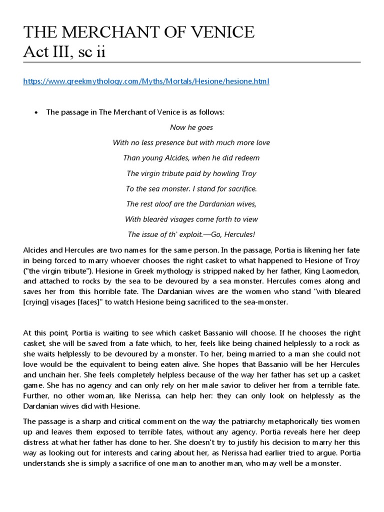 The Merchant of Venice | PDF | The Merchant Of Venice