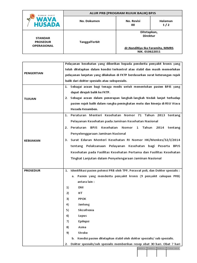 Spo Alur PRB | PDF