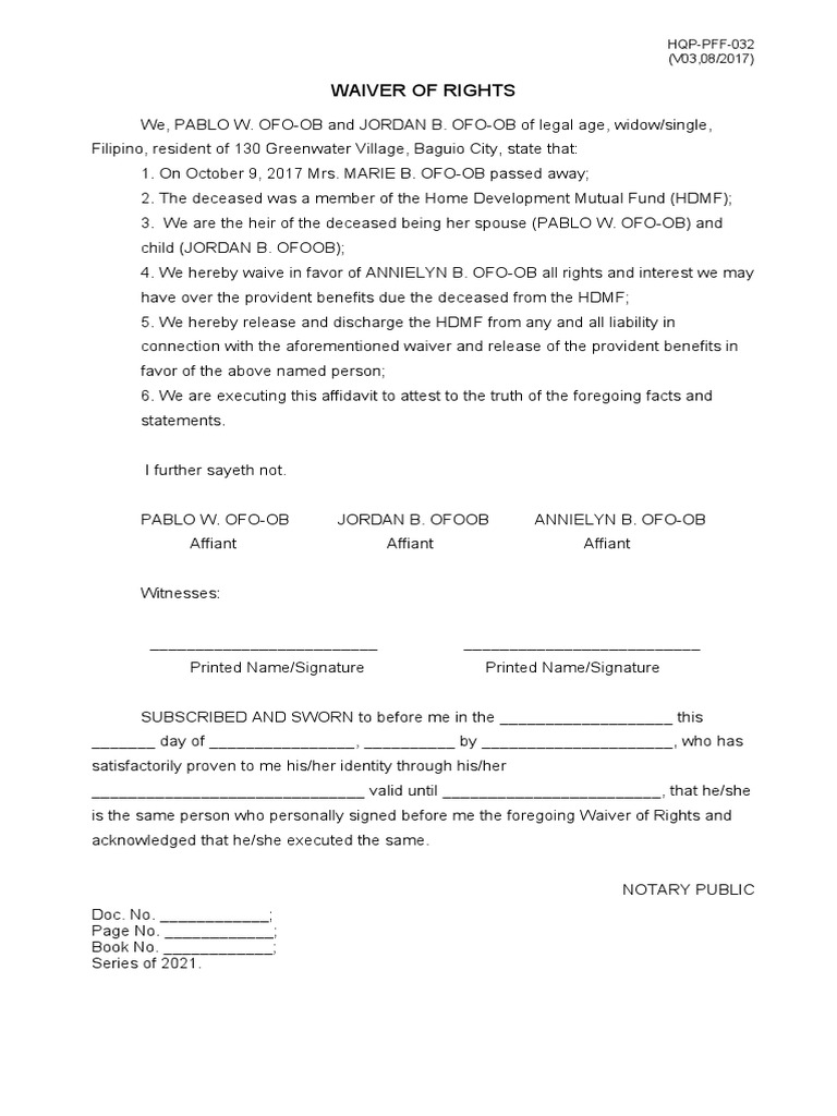 Pag Ibig Affidavits | PDF | Affidavit | Notary Public