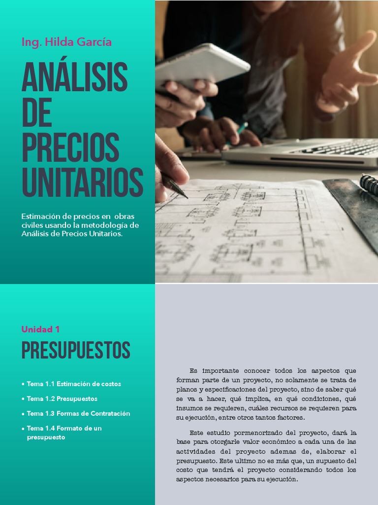 Analisis de Precios Unitarios | PDF | Presupuesto | Costo
