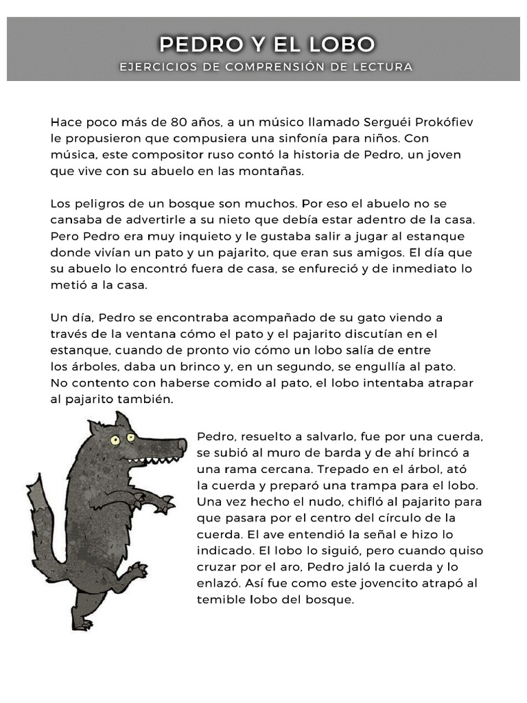 Pedro y El Lobo | PDF