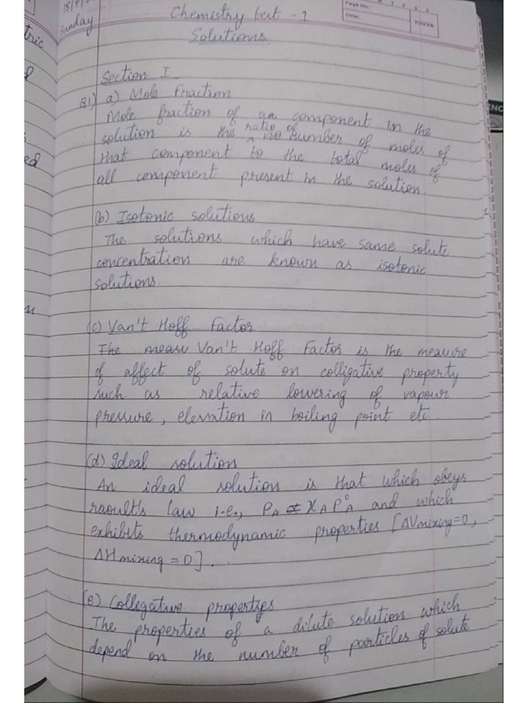 Chemistry Test 1 | PDF