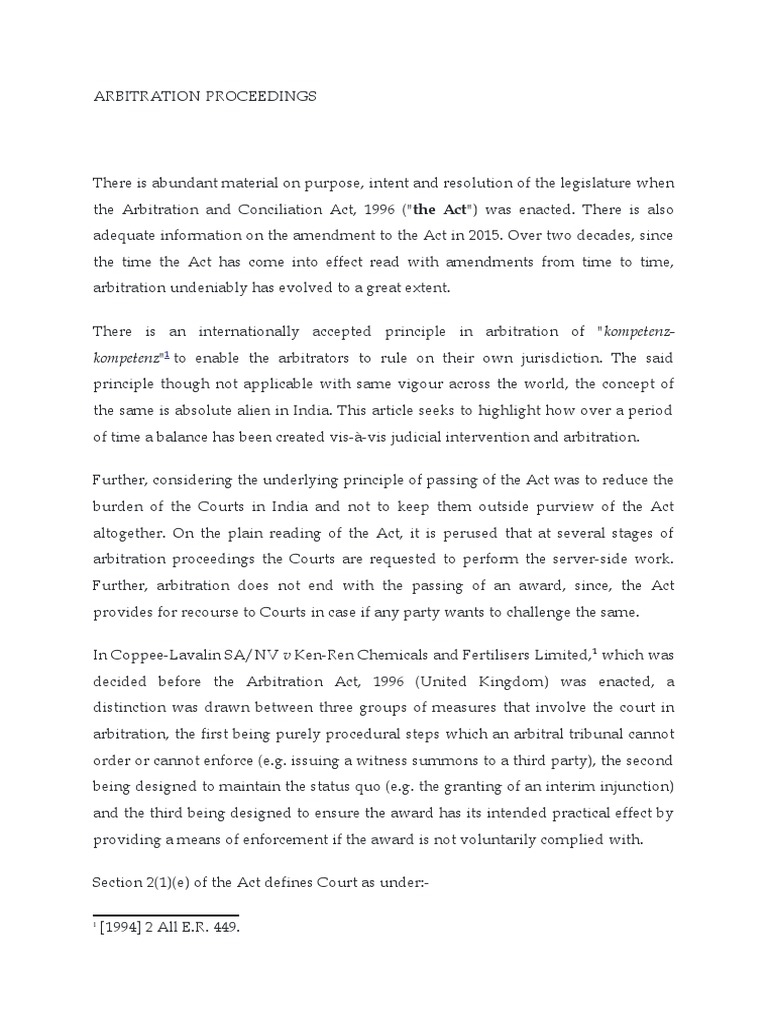 Arbitration Proceedings | PDF | Arbitration | Arbitral Tribunal