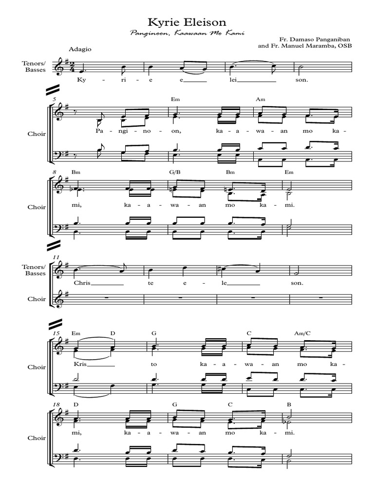 Kyrie Eleison - Full Score | PDF