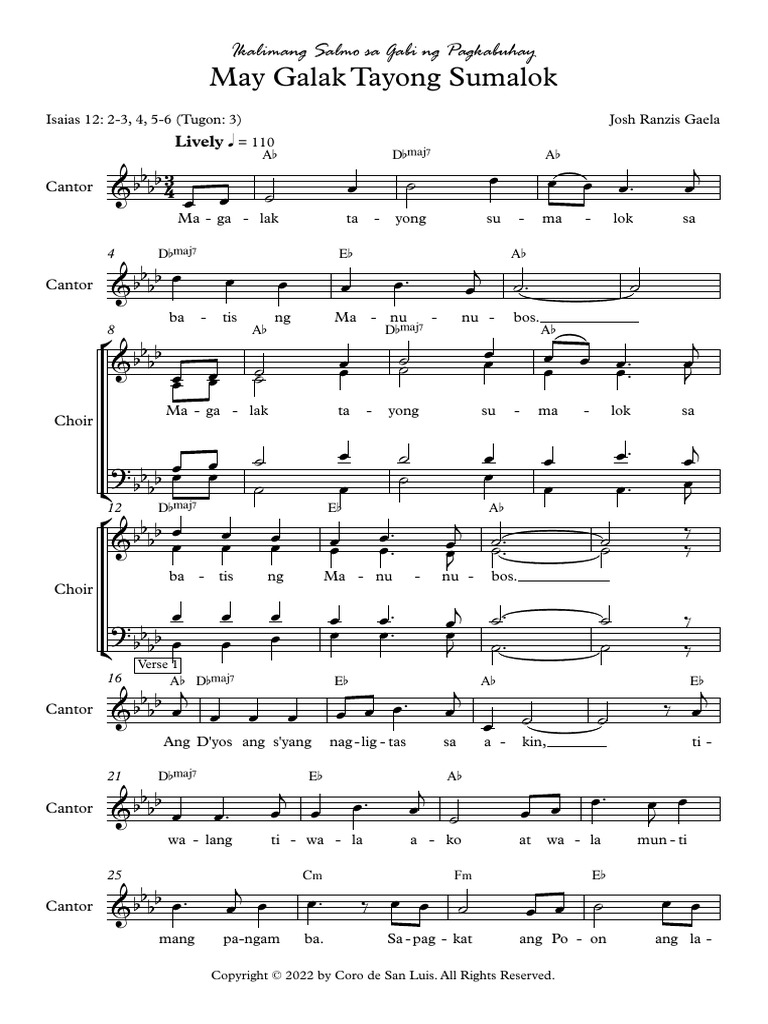 May Galak Tayong Sumalok | PDF