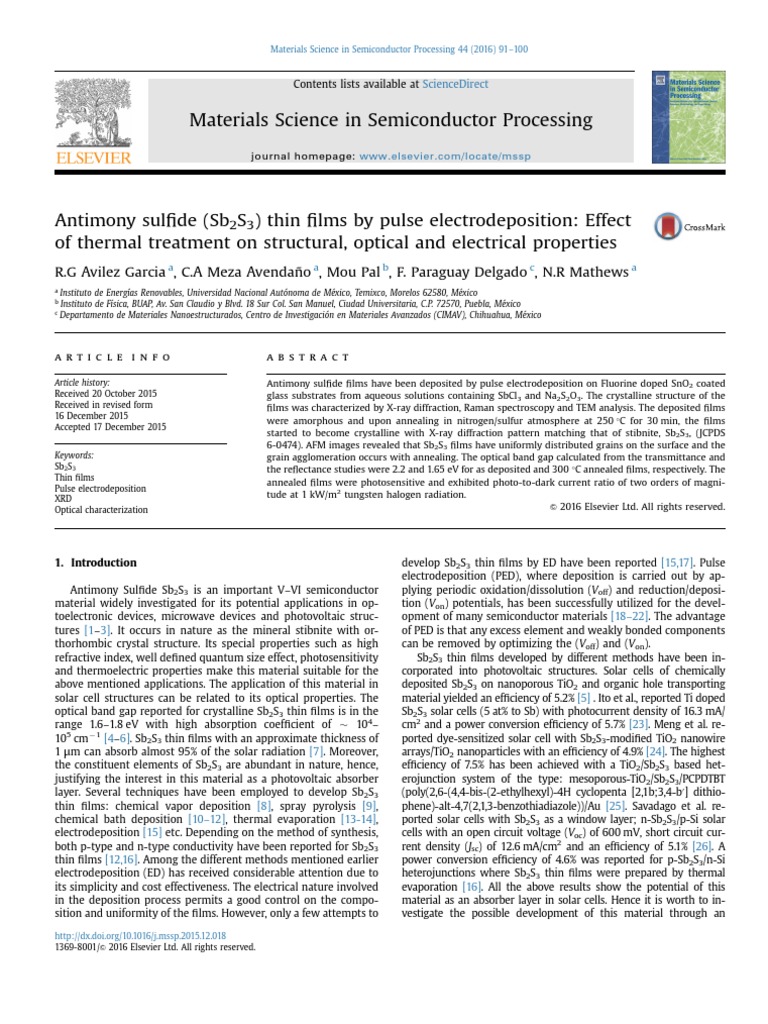 Materials Science in Semiconductor Processing | Download Free PDF ...