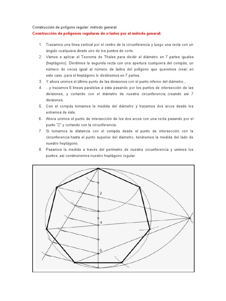 Construcción de Polígono Regular | PDF | Geometría del plano euclidiano | Politopos
