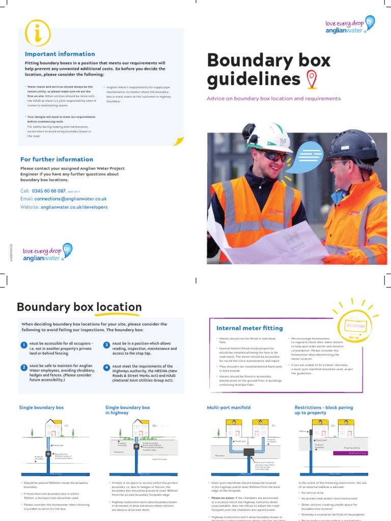 Boundary Box Guidelines: Important Information | PDF | Road | Fence