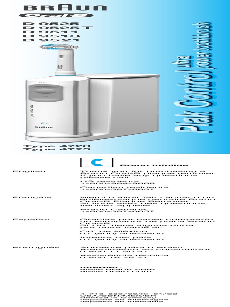 Braun 4713 Manual | PDF | Toothbrush | Galvanic Cells