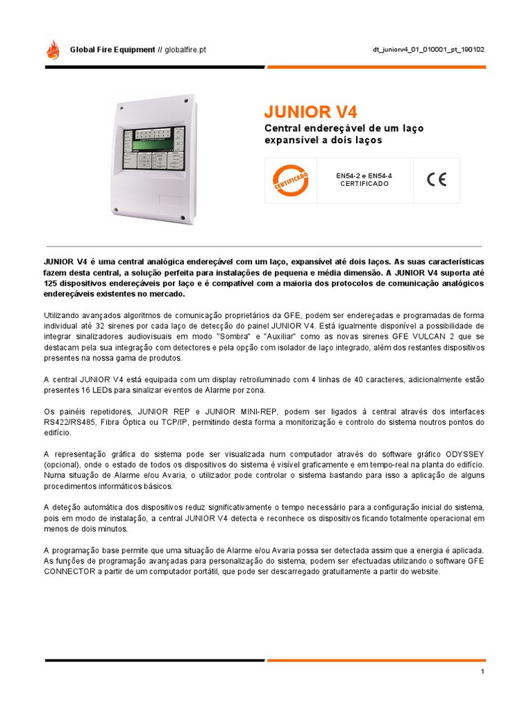 Central JUNIOR V4: Manual do Usuário | PDF | Suíte de protocolo de ...