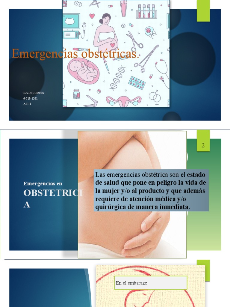 Emergencias Obstétricas | PDF | El embarazo | Parto