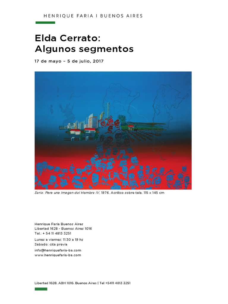Elda Cerrato-Texto Curatorial de Fernando Davis | PDF | Museo