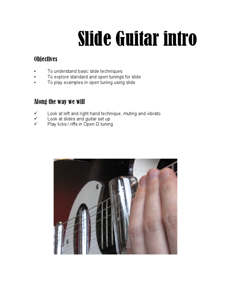 Slide Guitar | PDF | Guitars | Musical Instruments