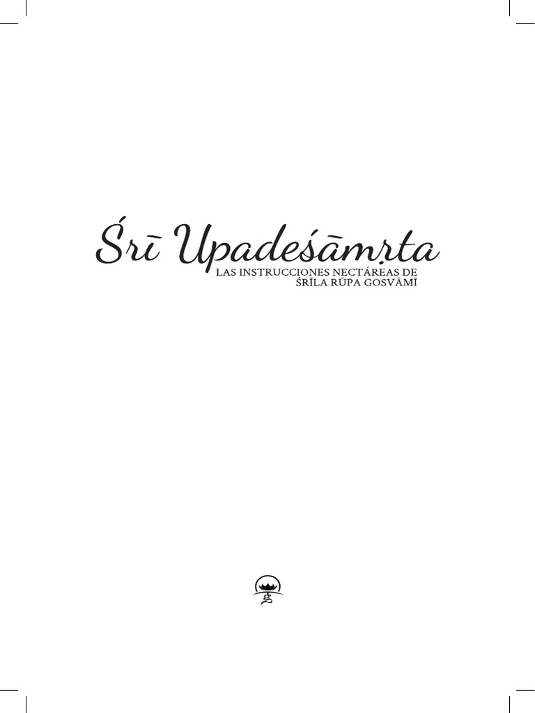 Upadesamrta Spanish | PDF | Amor | Gurú