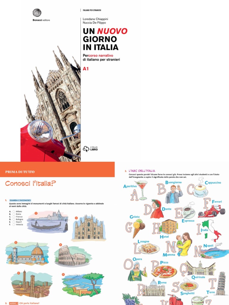 Un Nuovo Giorno in Italia A1 - Libro Completo | PDF