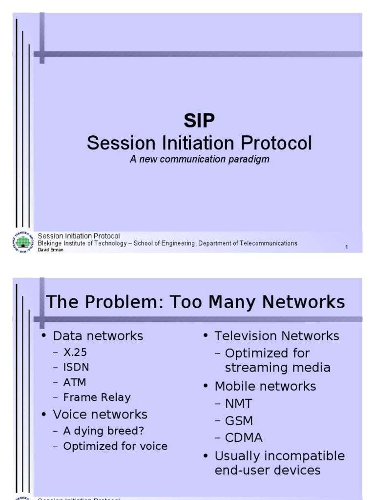 Lecture 17 SIP | Session Initiation Protocol | Computer Standards
