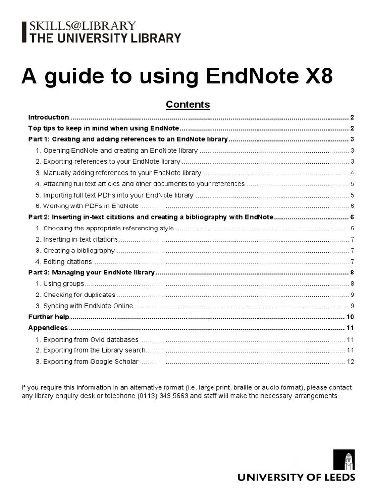 A Guide To Using Endnote | Download Free PDF | Computer File | Icon ...