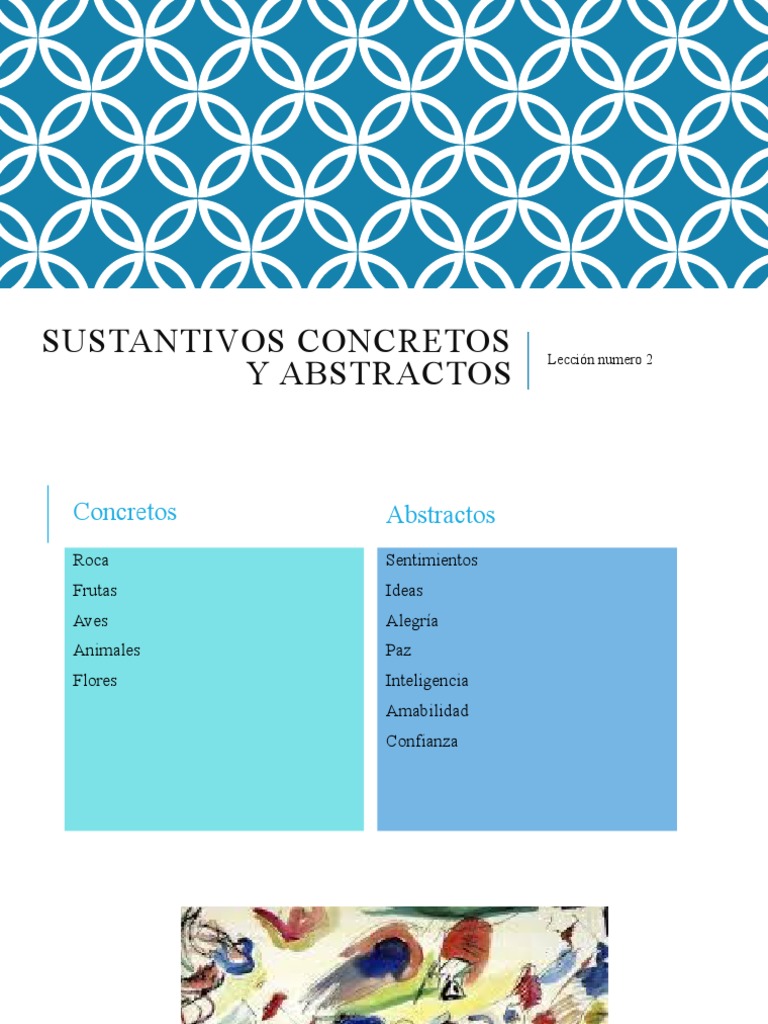 Sustantivos Concretos y Abstractos | PDF