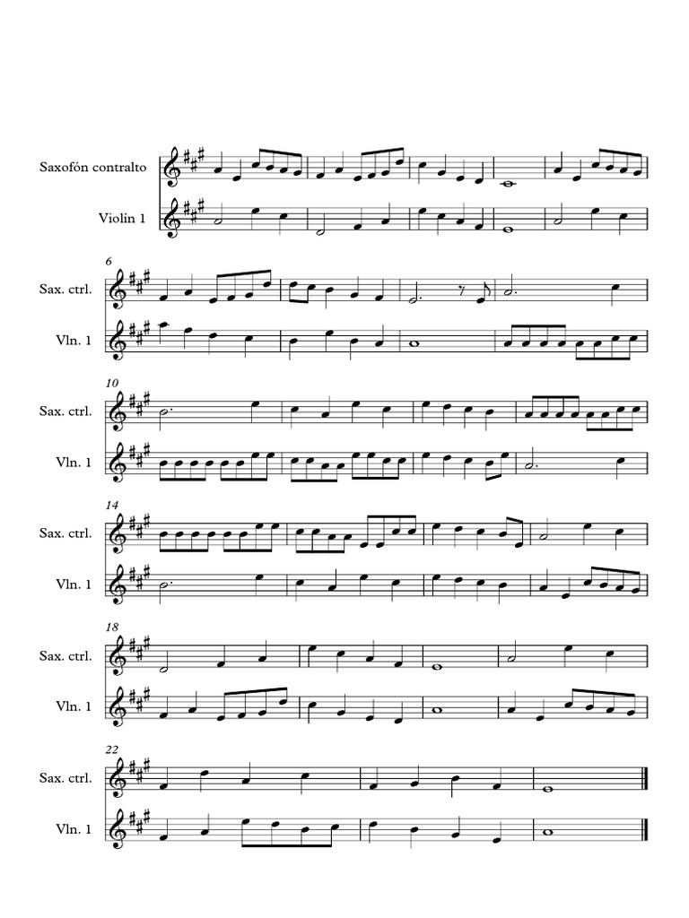 Composición para Practica de Violín | PDF