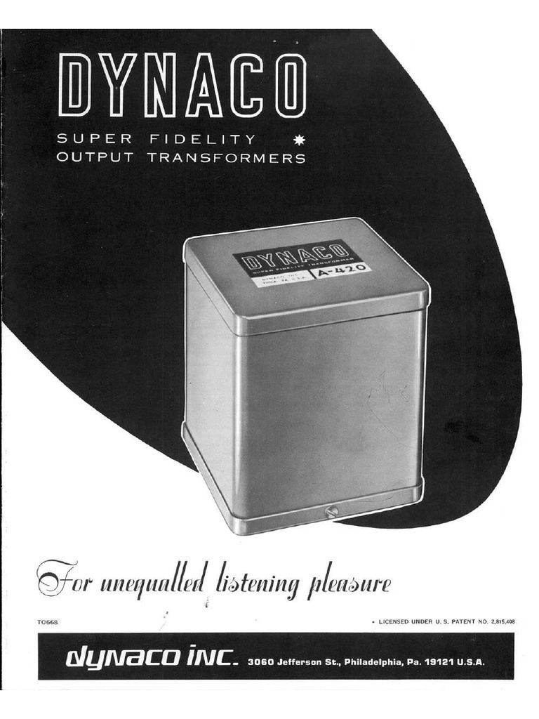 Dynaco Output Transformers | PDF