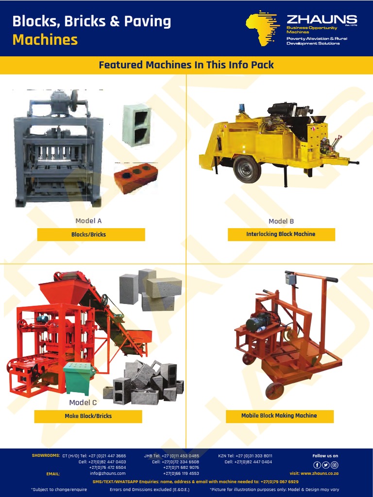 Machines: Blocks, Bricks & Paving | PDF | Brick | Engines