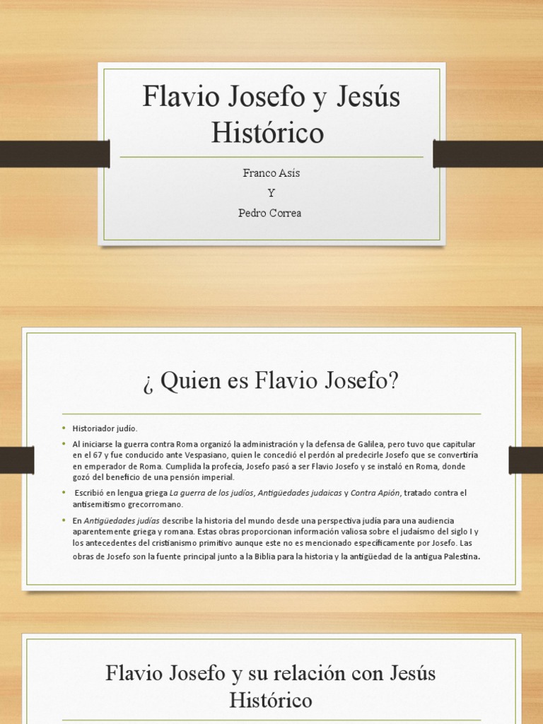 Flavio Josefo y Jesús Histórico | PDF | Josefo | Jesús