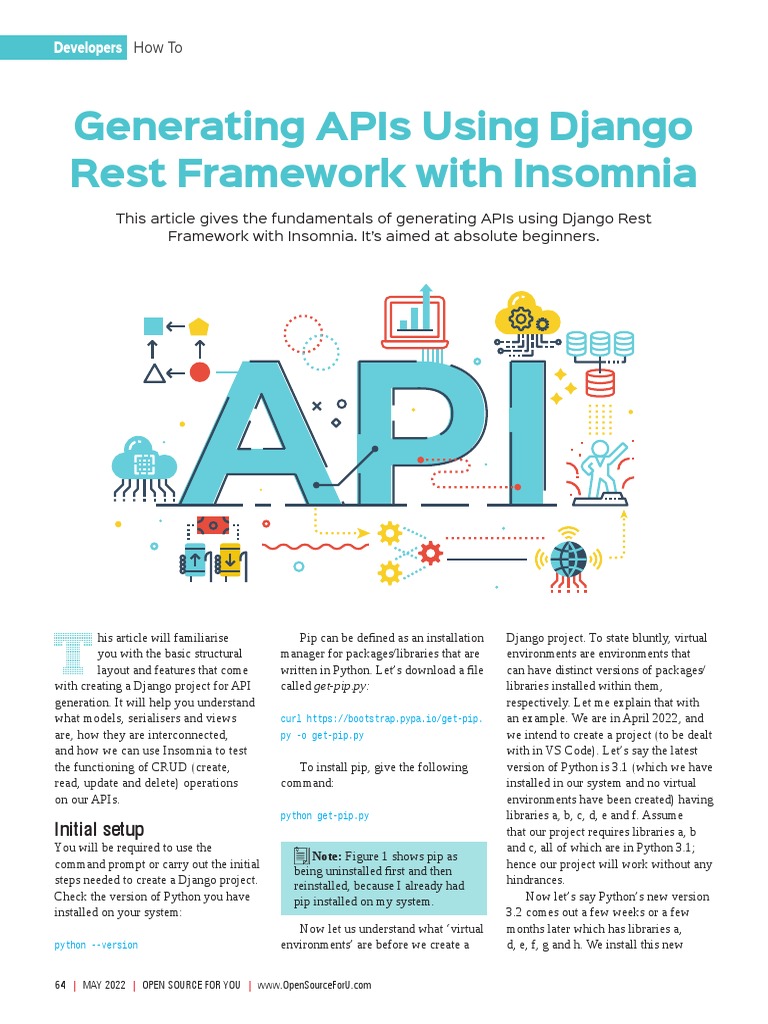 Generating Api Using Django Rest Framework With Insomnia Pdf Networking Internet And Web 9297