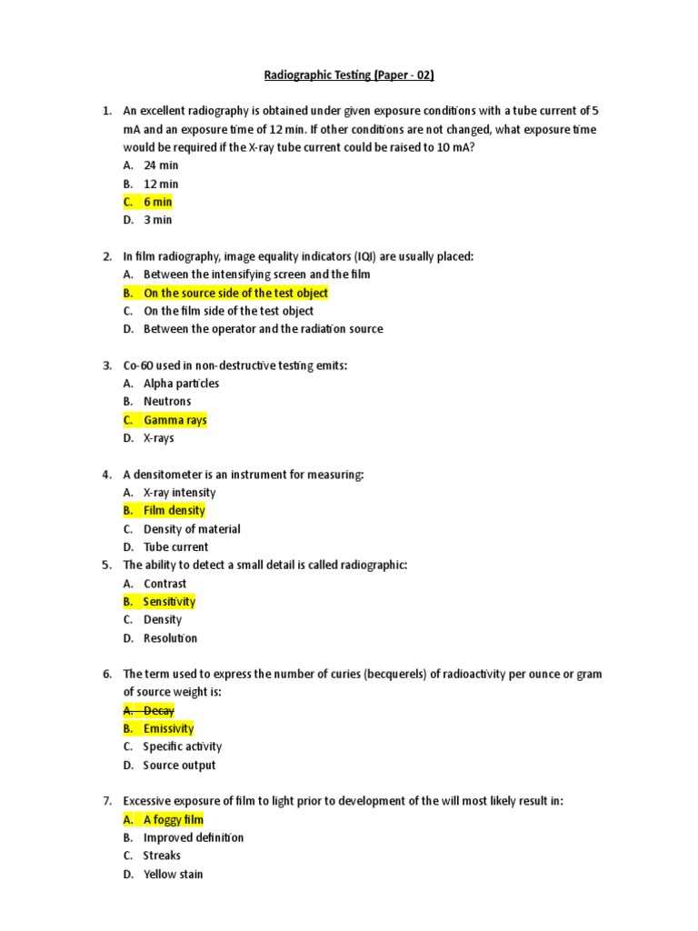 Radiographic Testing (Paper - 02) | PDF | Radiography | Electromagnetic ...
