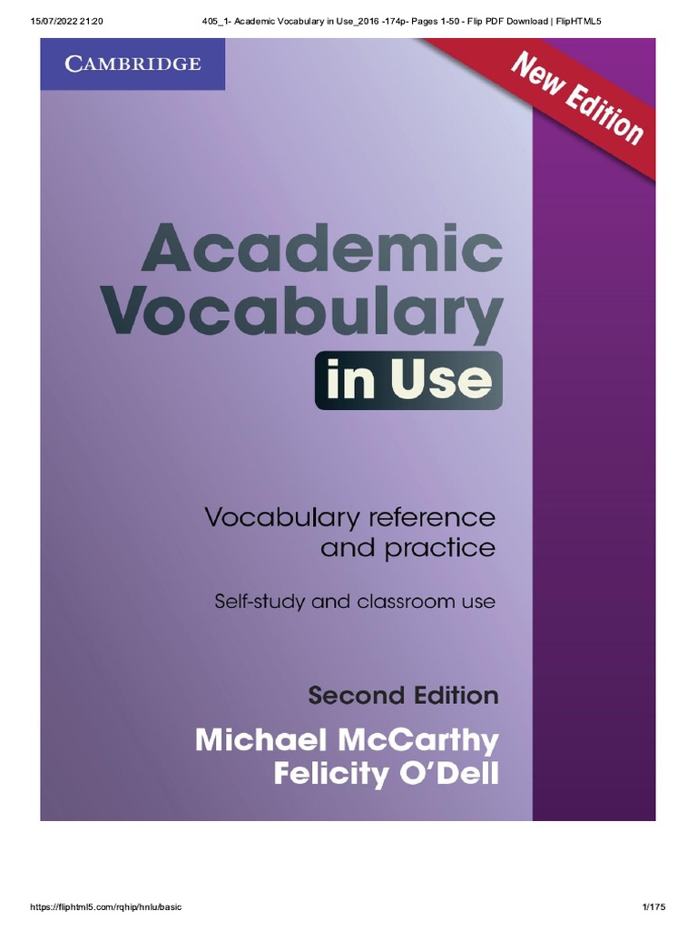 405 - 1 - Academic Vocabulary in Use - 2016 .. | PDF