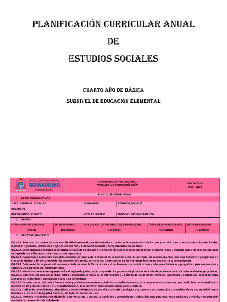 Pca Estudios Sociales Cuarto | PDF | Ecuador | Américas