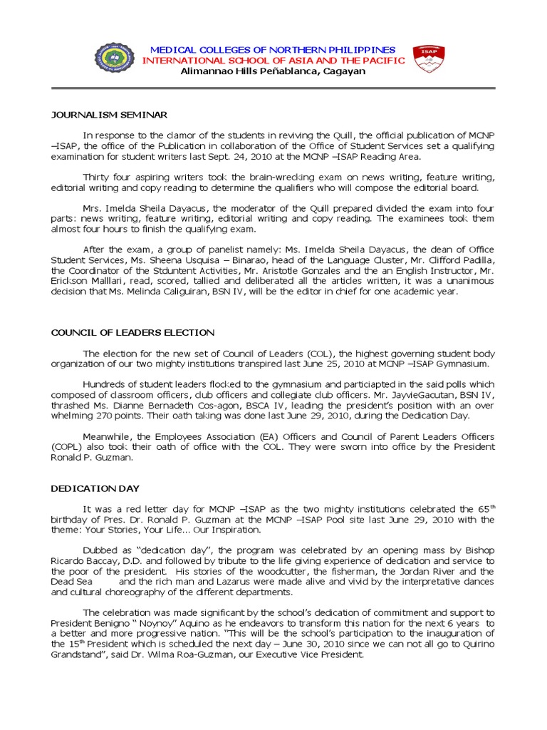 Semestral Report 1st Sem 2010 - 2011 | PDF