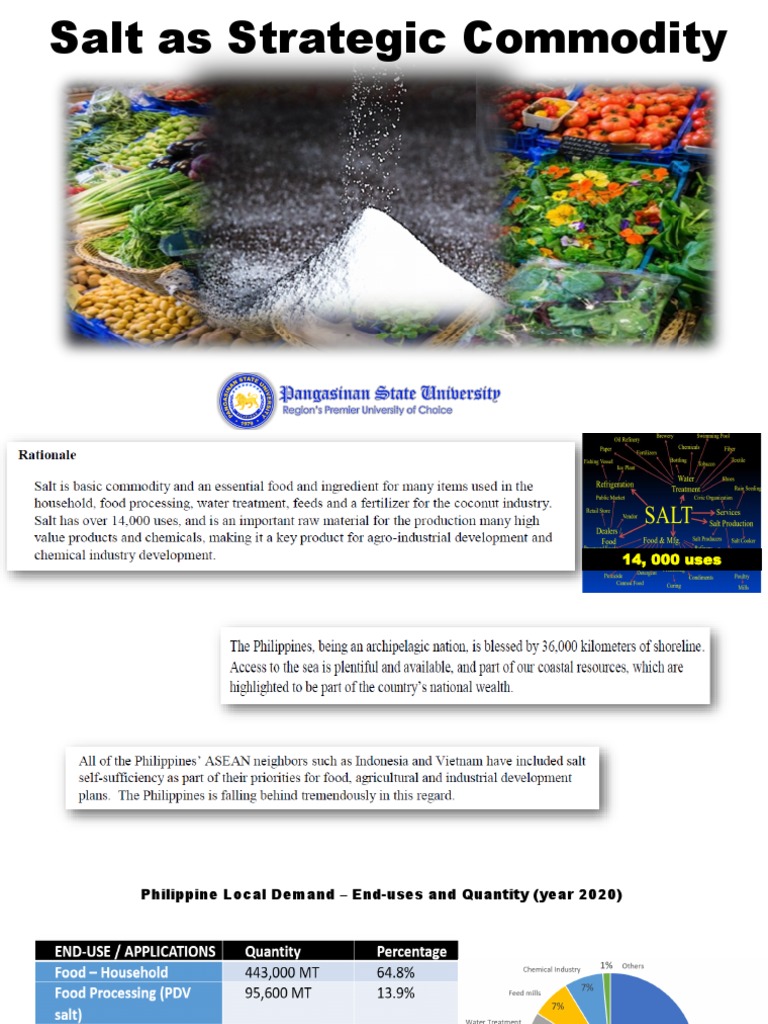Philippine Salt Industry Roadmap | PDF | Economies