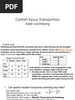 Metode Transportasi - Solusi Awal (NWC, LC, VAM) | PDF