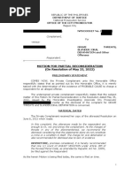 Motion For Reconsideration (Prosecutor Level) | PDF | Affidavit | Prosecutor