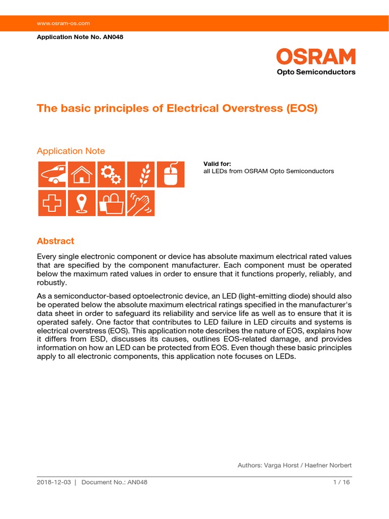 AN048 - The Basic Principles of Electrical Overstress (EOS) | PDF ...
