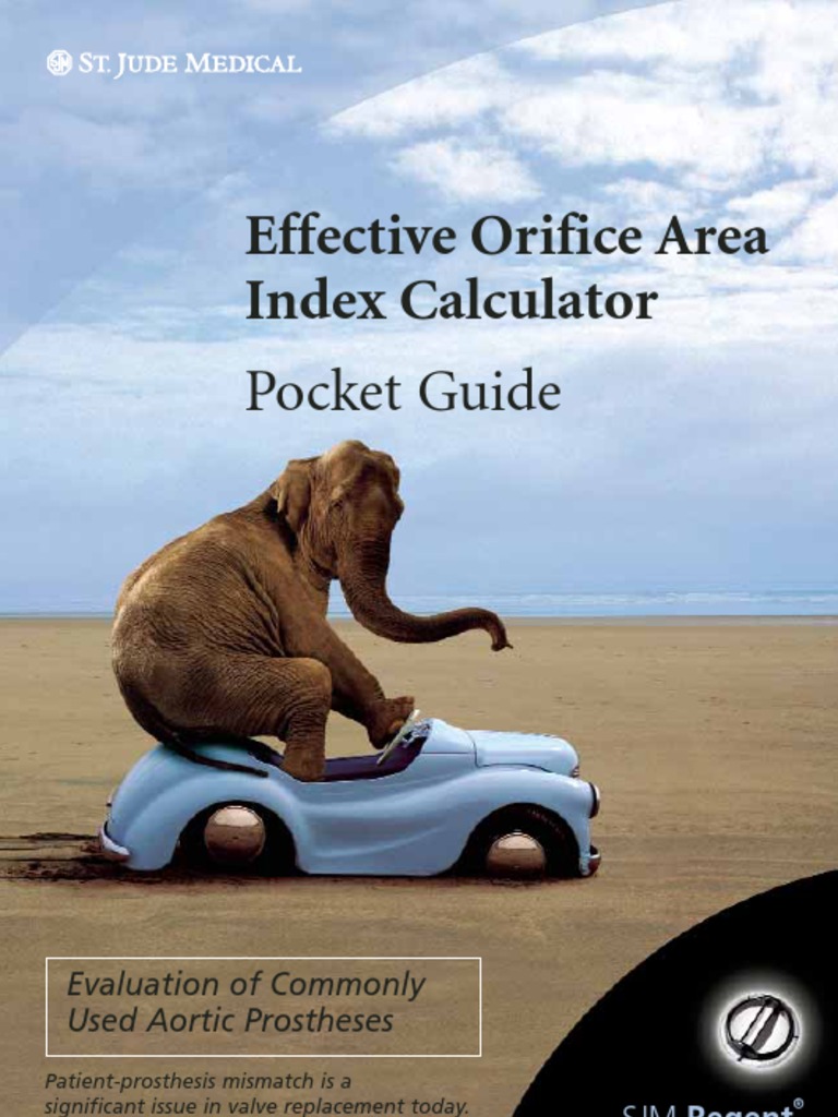 Effective Orifice Area (EOA Calculator) | PDF | Heart | Prosthesis