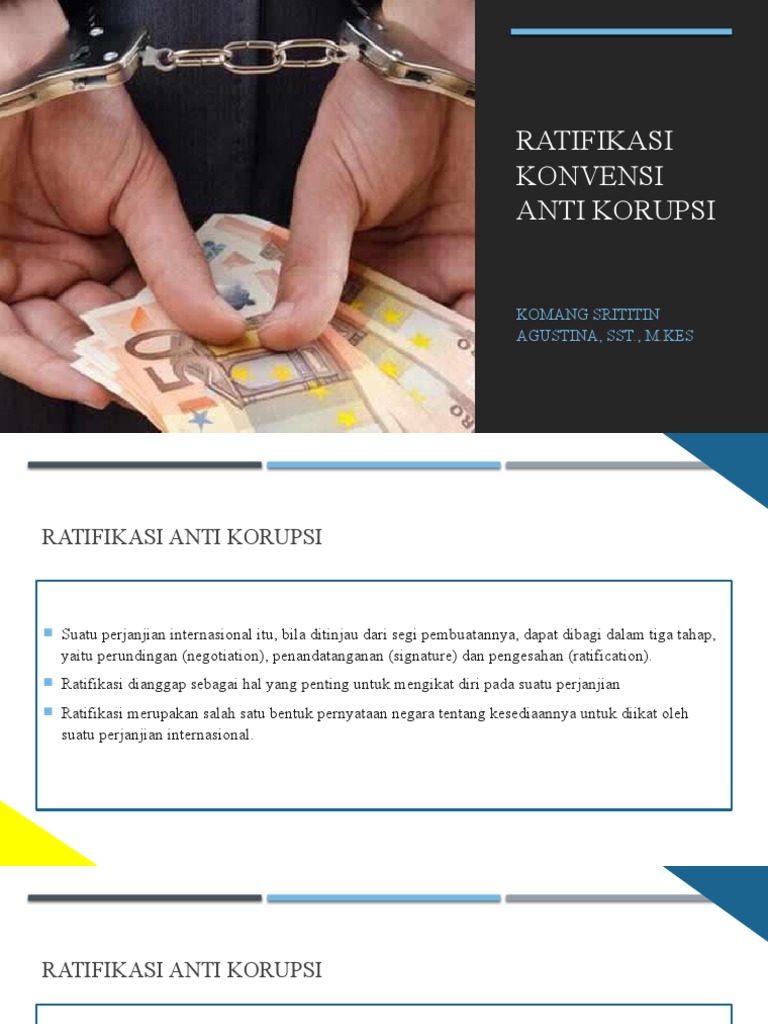 Ratifikasi Konvensi Anti Korupsi | PDF | Ilmu Sosial
