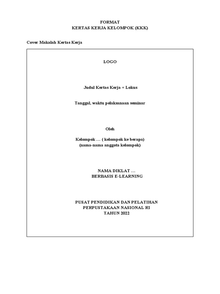 Format Kertas Kerja | PDF | Metode & Bahan Ajar | Seni