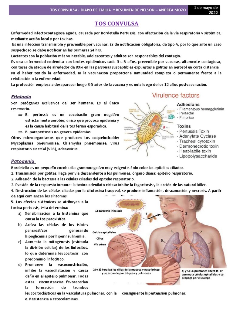 Tos Convulsa | PDF | Epidemiología | Salud pública