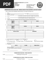 Borang Permohonan Menjalankan Tugas Rasmi Di Luar Ibu Pejabat | PDF