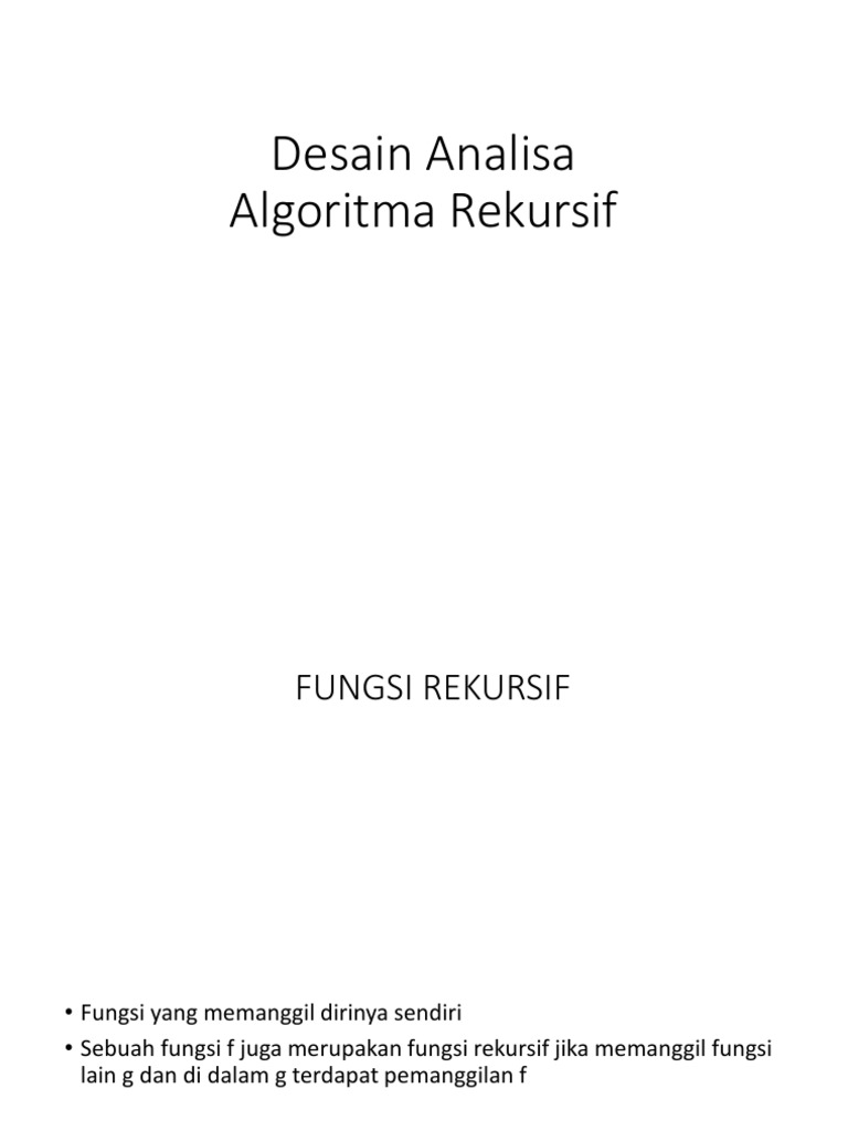 Recursive Algorithm | PDF Recursive Algorithm | PDF
