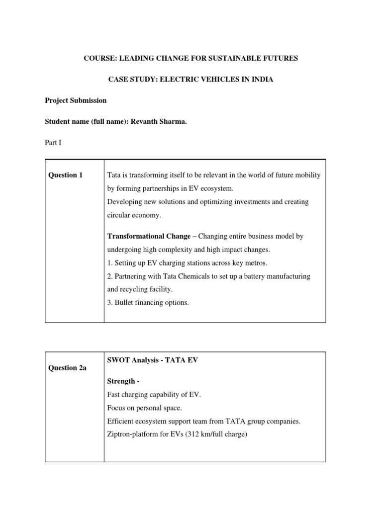 Dev Sharma Project Submission Change Management PDF | PDF | Electric ...