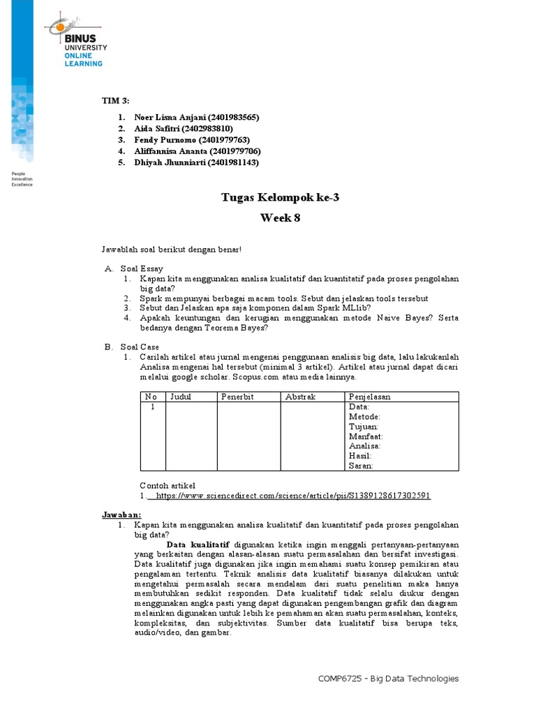 Tk3 Big Data | PDF | Bisnis | Komputer
