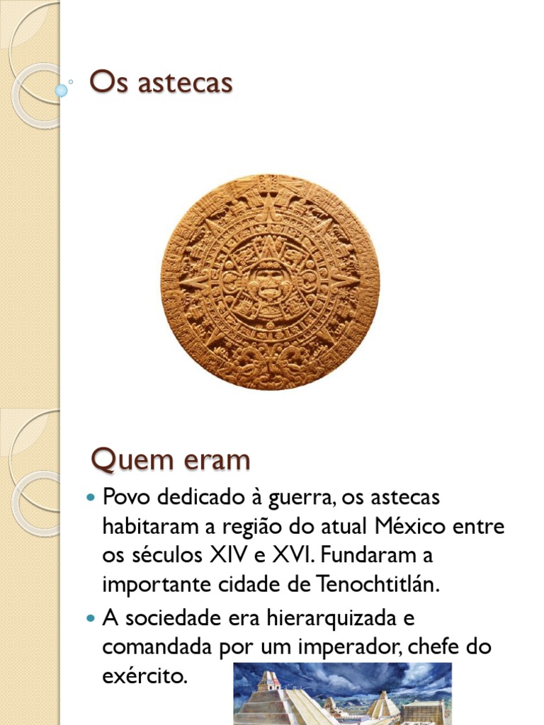 HISTÓRIA: Os Astecas | PDF