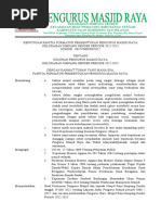 Contoh SK Pengurus Masjid Jami - Musholla Desa | PDF | Seni