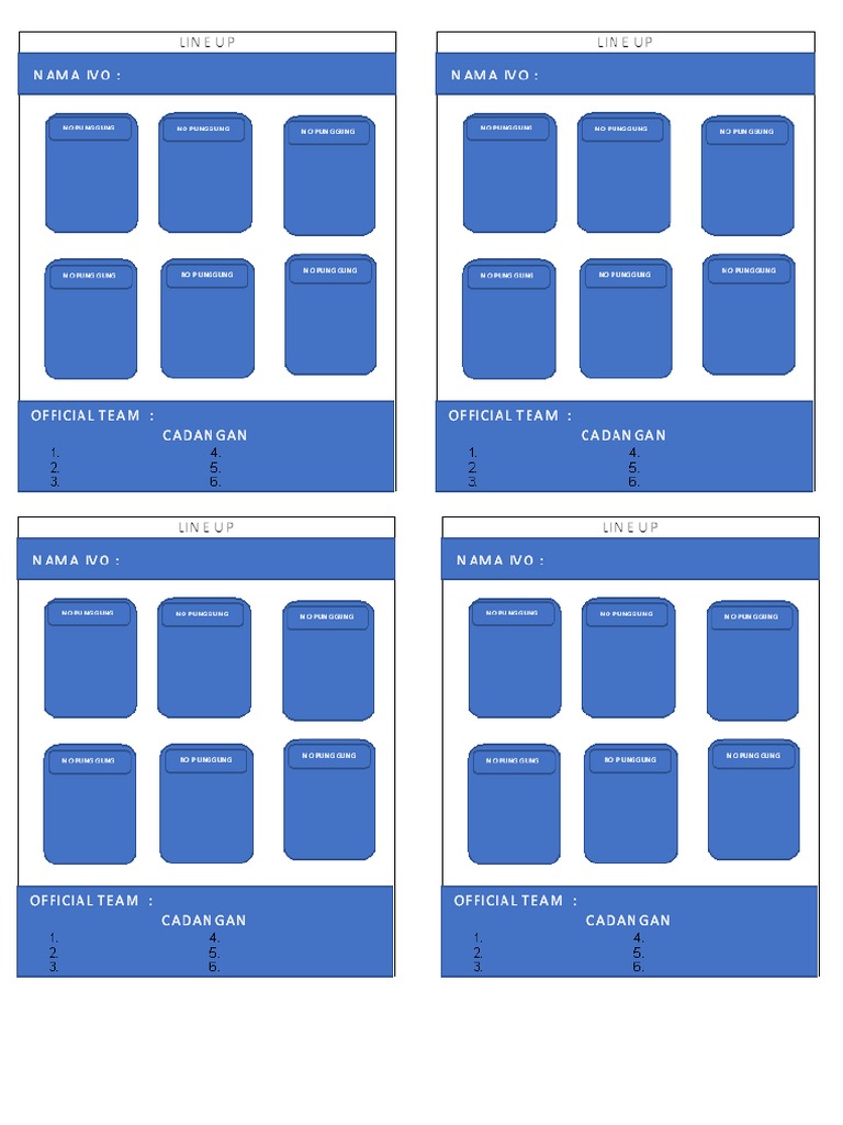 Format Line Up | PDF