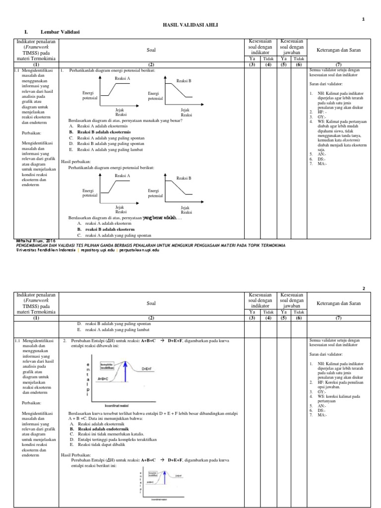 Contoh Validasi VCR | PDF